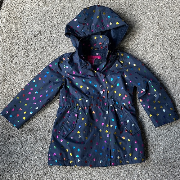 London Fog | Jackets & Coats | London Fog Girls Navy Coat With Heart ...